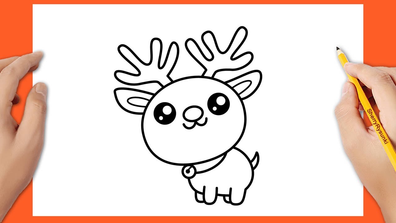 Jak narysować renifery świąteczne | Świąteczny rysunek - YouTube