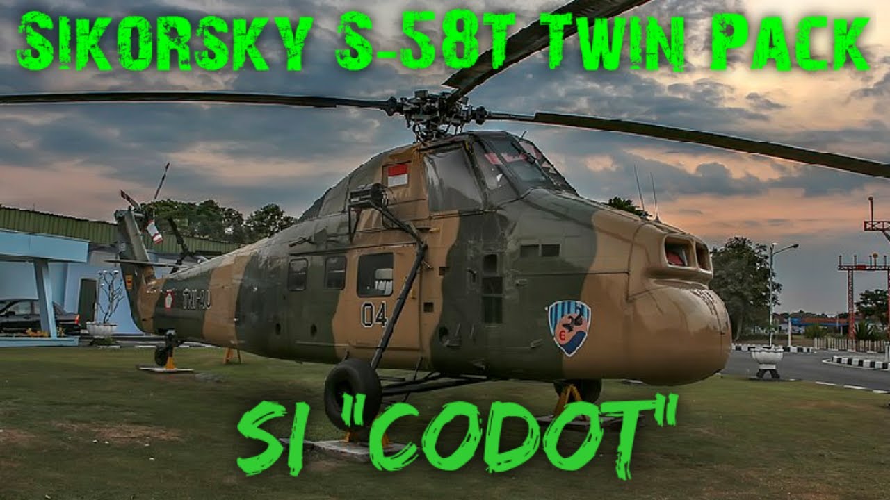Sikorsky S-58T Twin Pack: Kiprah Helikopter Legendaris TNI AU - YouTube