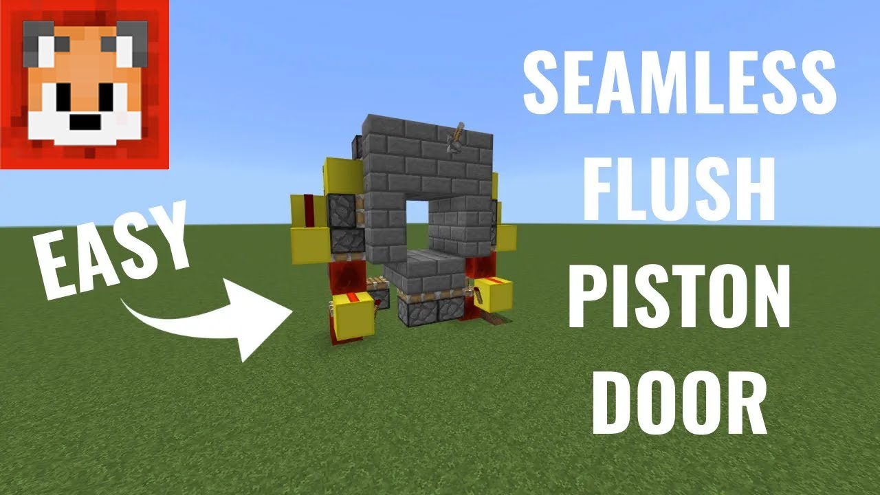 EASY 2x2 SEAMLESS FLUSH Piston Door for Minecraft Bedrock 1.21+ - YouTube