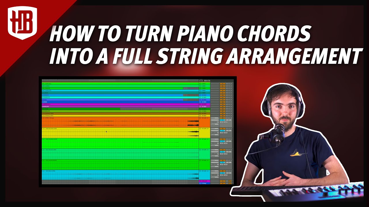 How to Turn Piano Chords Into String Arrangement - YouTube