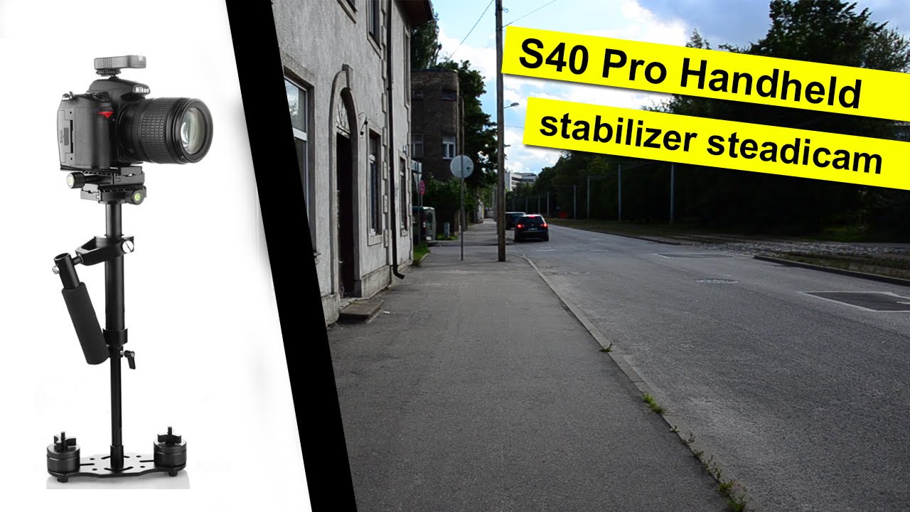 S40 Pro Handheld Stabilizer Steadicam test - YouTube