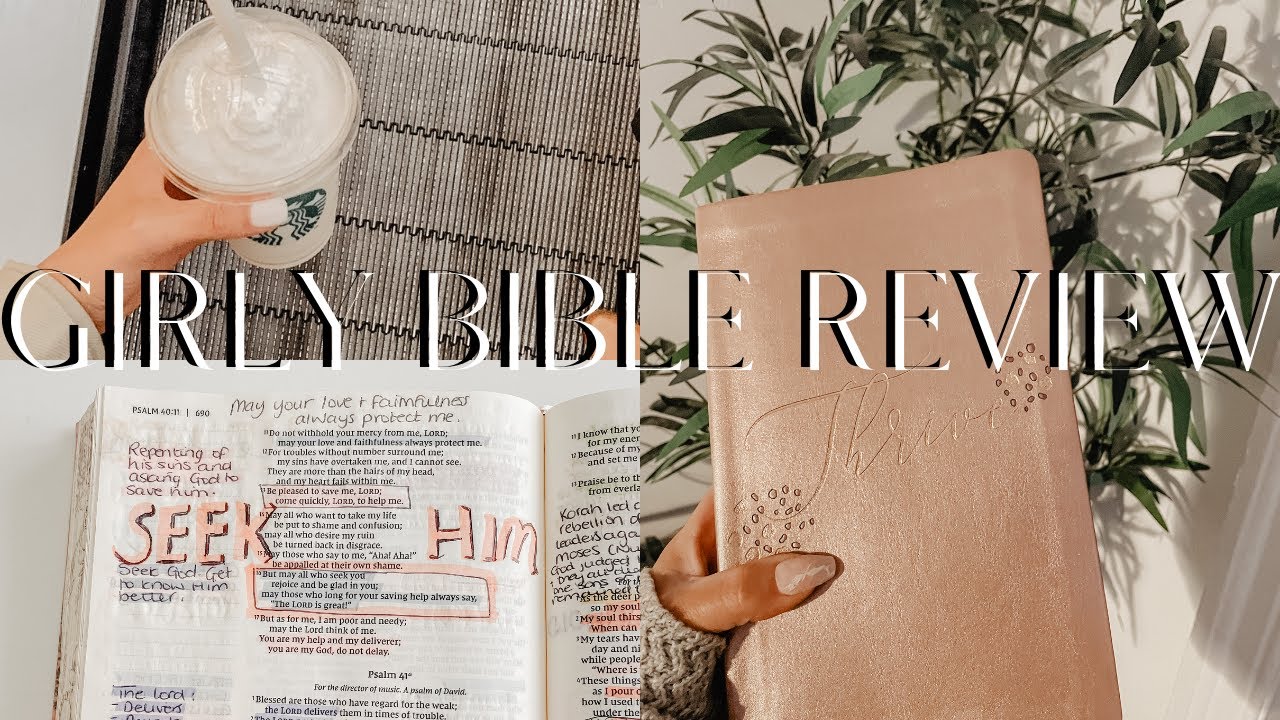 Girly Bible Review 2023 | Thrive Devotional Bible NLT | Rose Gold Bible ...