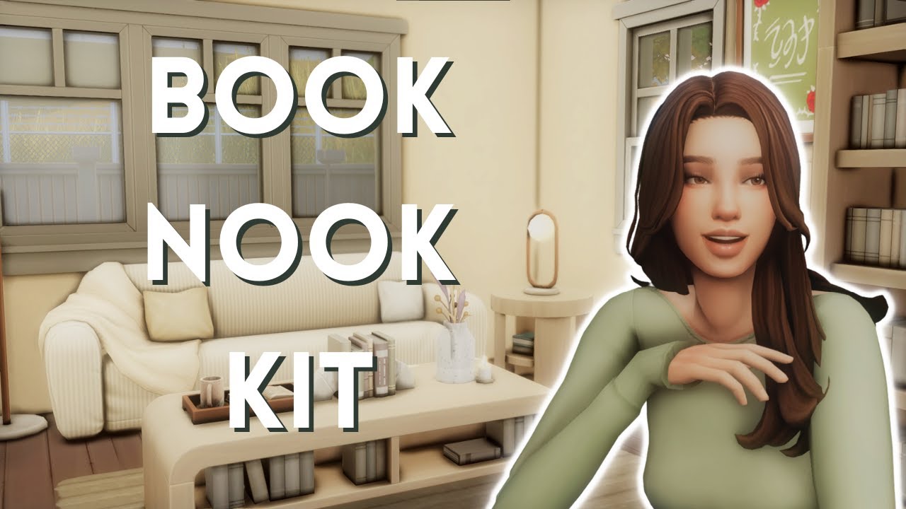 the kit for bookworms | the sims 4 book nook kit | - YouTube