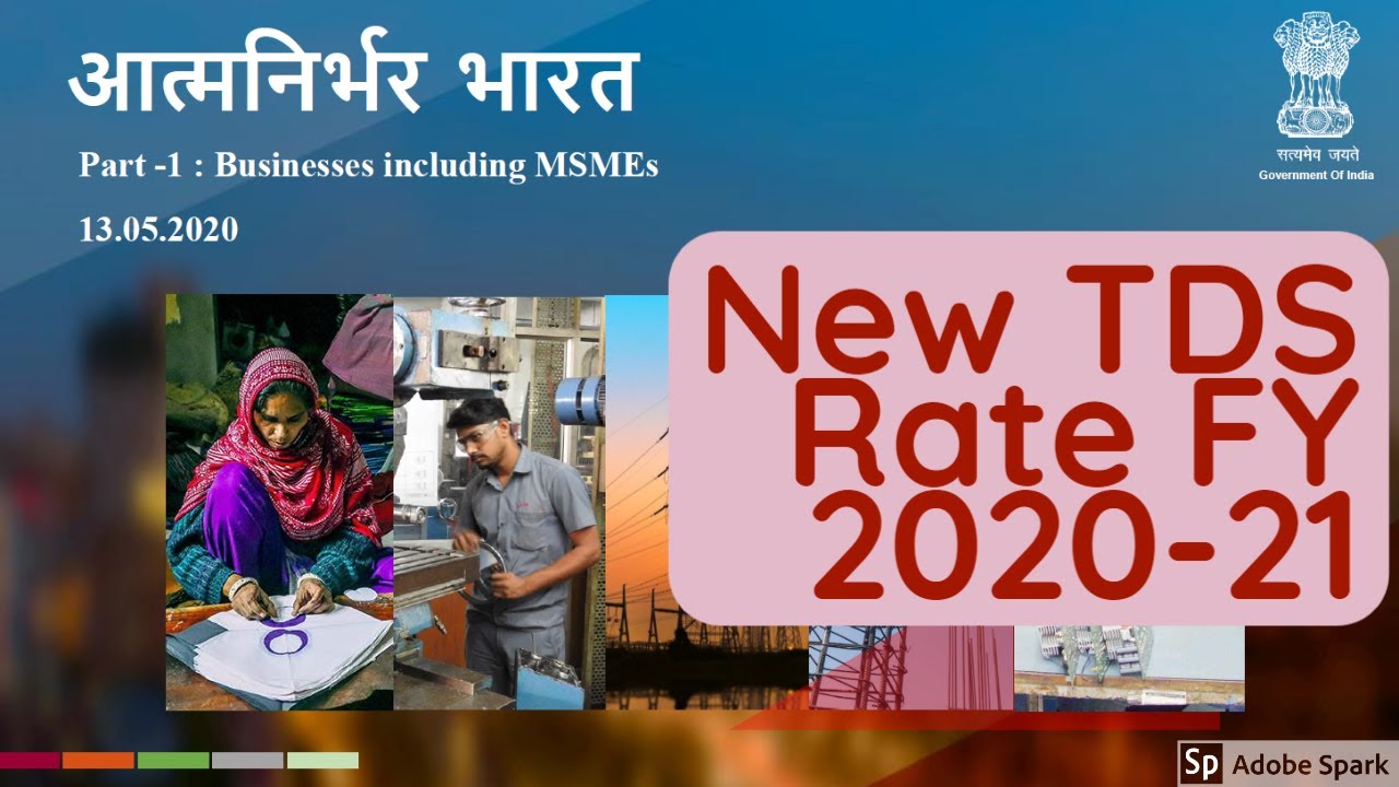 NEW TDS RATE FY 2020-21 - YouTube