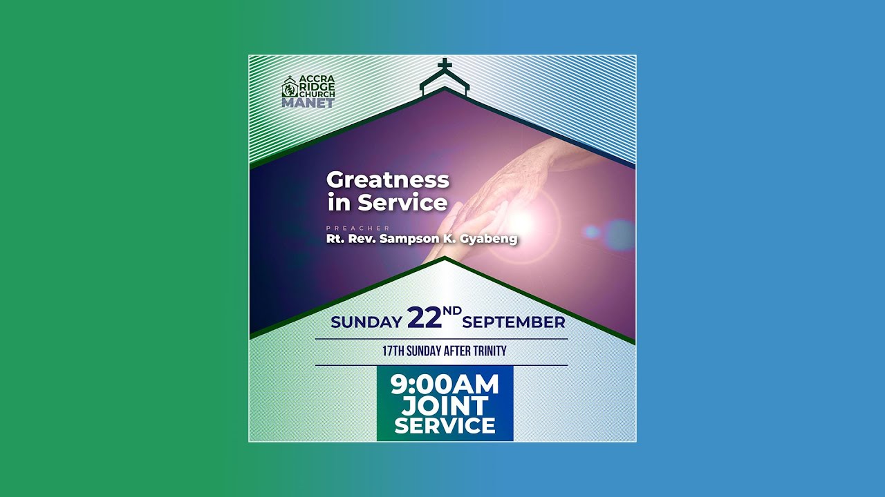 "Greatness in Service"_09:00am Joint Service_22/09/24 - YouTube