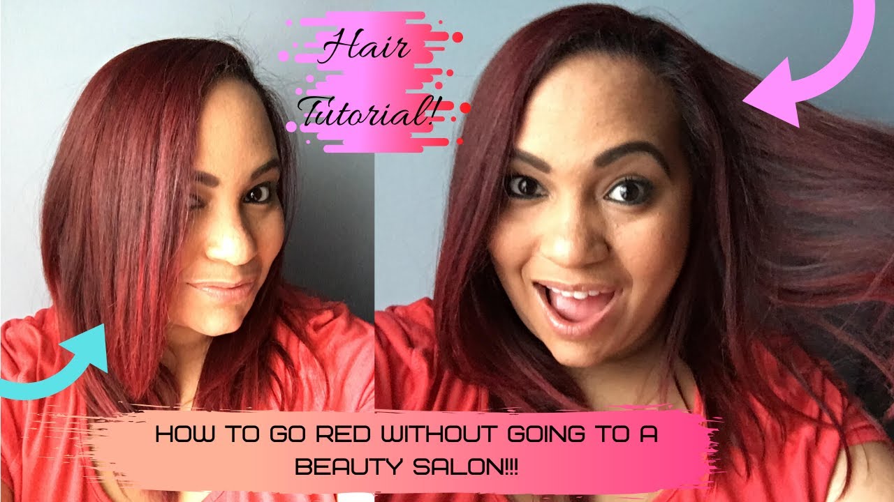How to Go RED without spending lots of $$$!| Hair Tutorial - YouTube