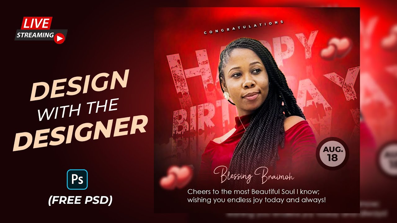 LIVE: DESIGN WITH THE DESIGNER - Create a Poster with Me Live | 23rd ...