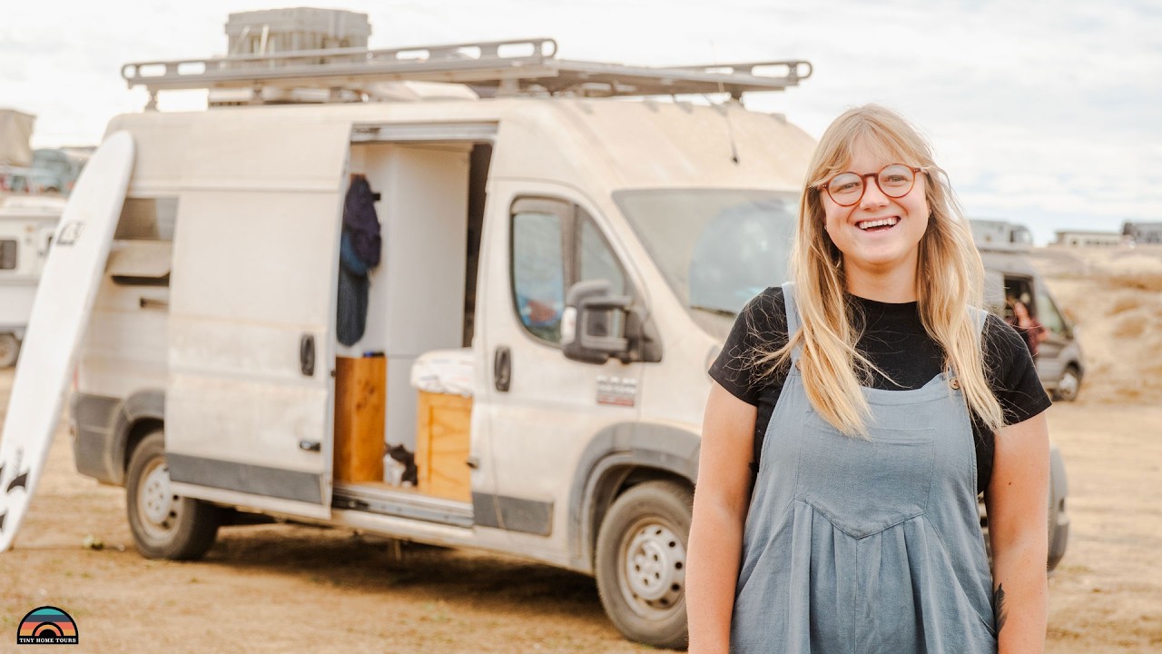 Her Inspiring Van Life Journey - DIY Functional Build - YouTube