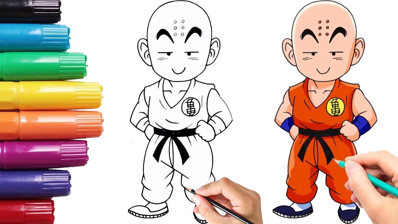 How to Draw Krillin | Dragon Ball Z - YouTube