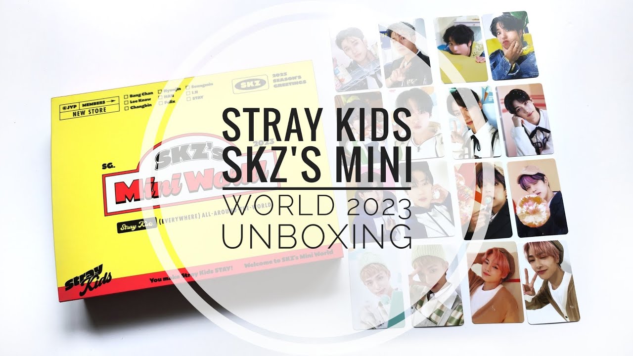 ️💛 STRAY KIDS SKZ'S mini world 2023 unboxing | Распаковка гритинга ...