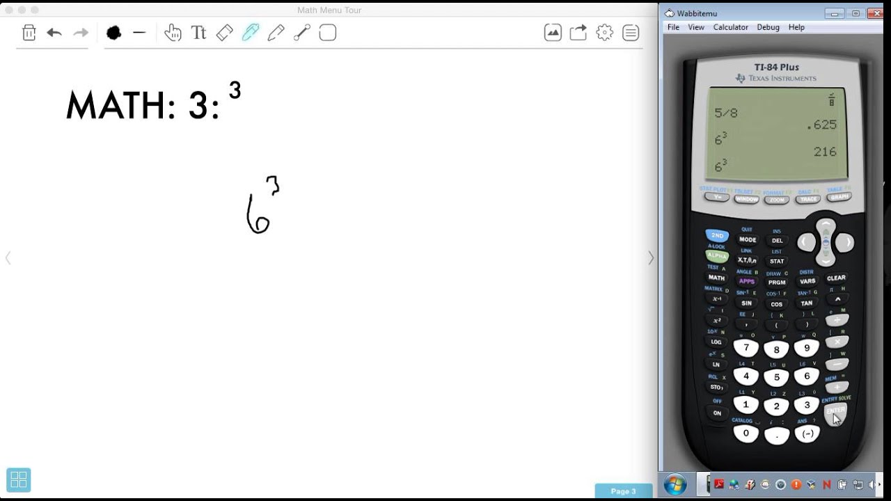 MATH button tour - YouTube