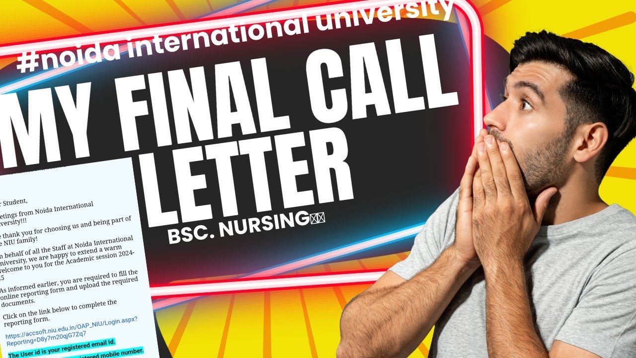 EXPLANATION of my final call later || 2024-25 ||Bsc nursing. - YouTube