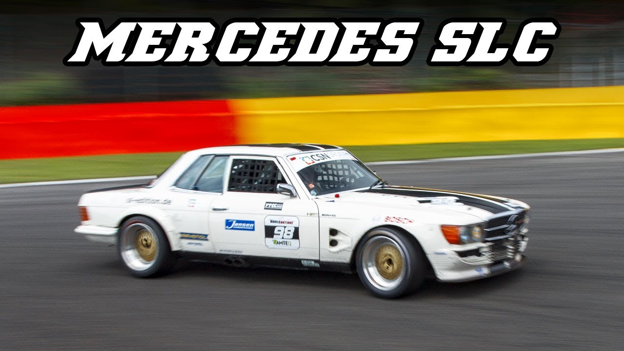 1970s MERCEDES SLC 350 V8 (C107) | Racing at Spa 2018 - YouTube