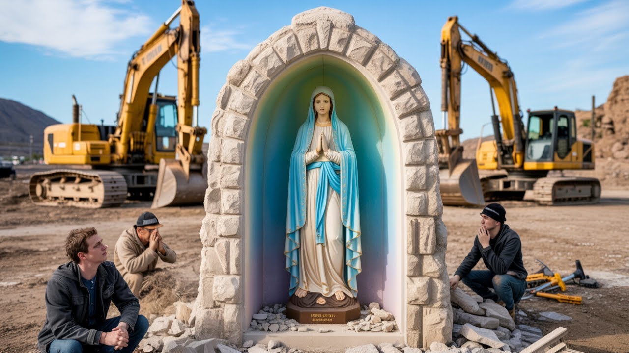 Construction Crew Was Ordered to Tear Down the Virgin Mary Grotto… But ...