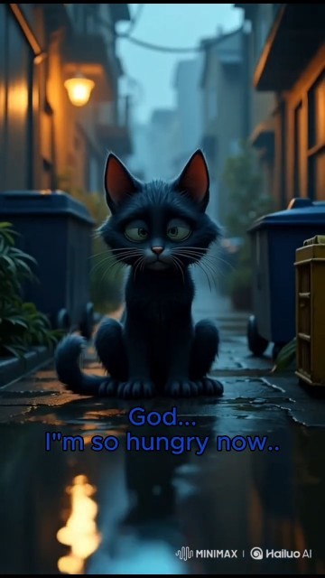 3D Cartoon world ️ Poor black cat.🥺🖤😿#cartoon #shorts #new#cat #cute# ...