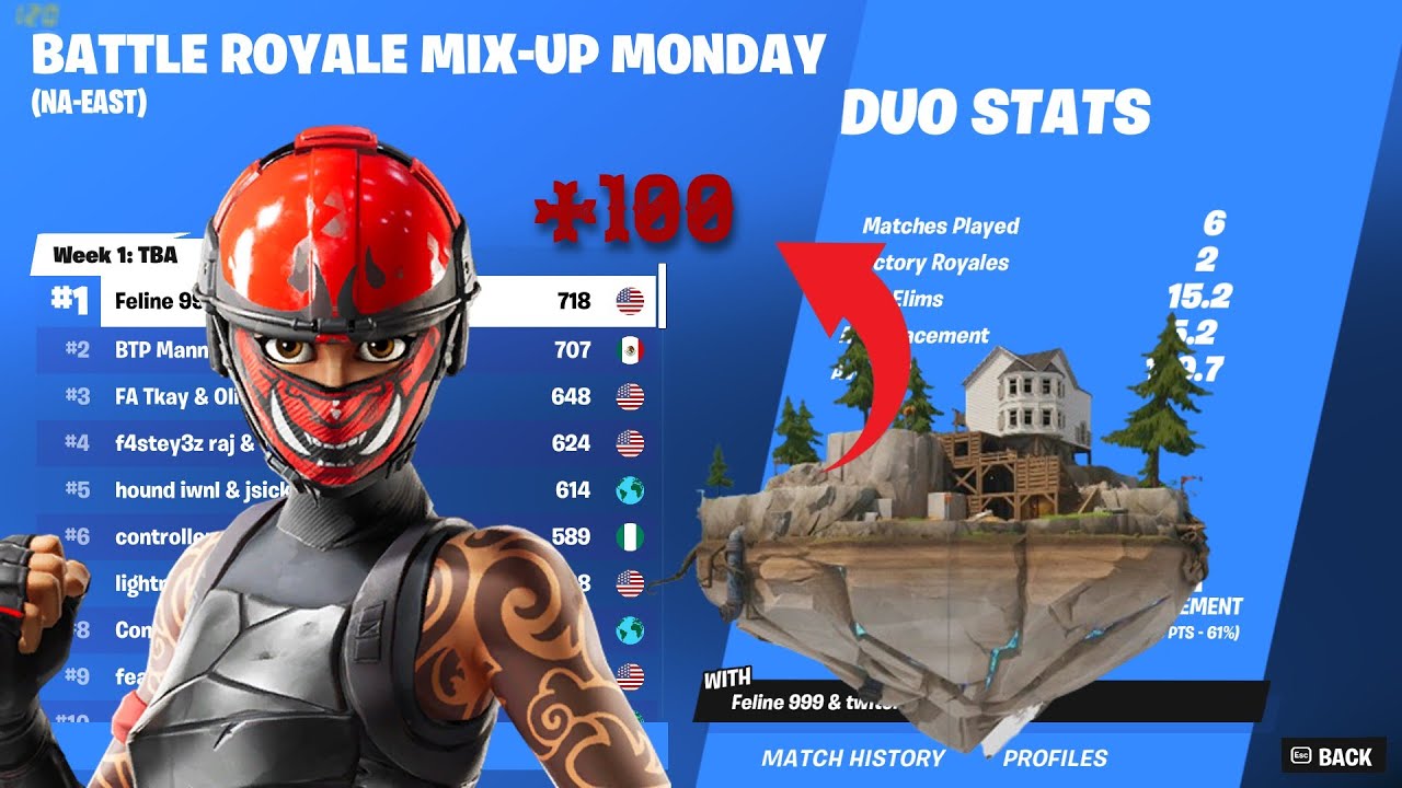 THE CRAZIEST CLUTCH IN MIX UP MONDAY | (Full Fortnite Competitive ...