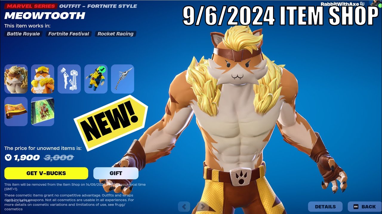 *NEW* Meowtooth Bundle Is Here! | Fortnite Item Shop (6/9/2024) - YouTube
