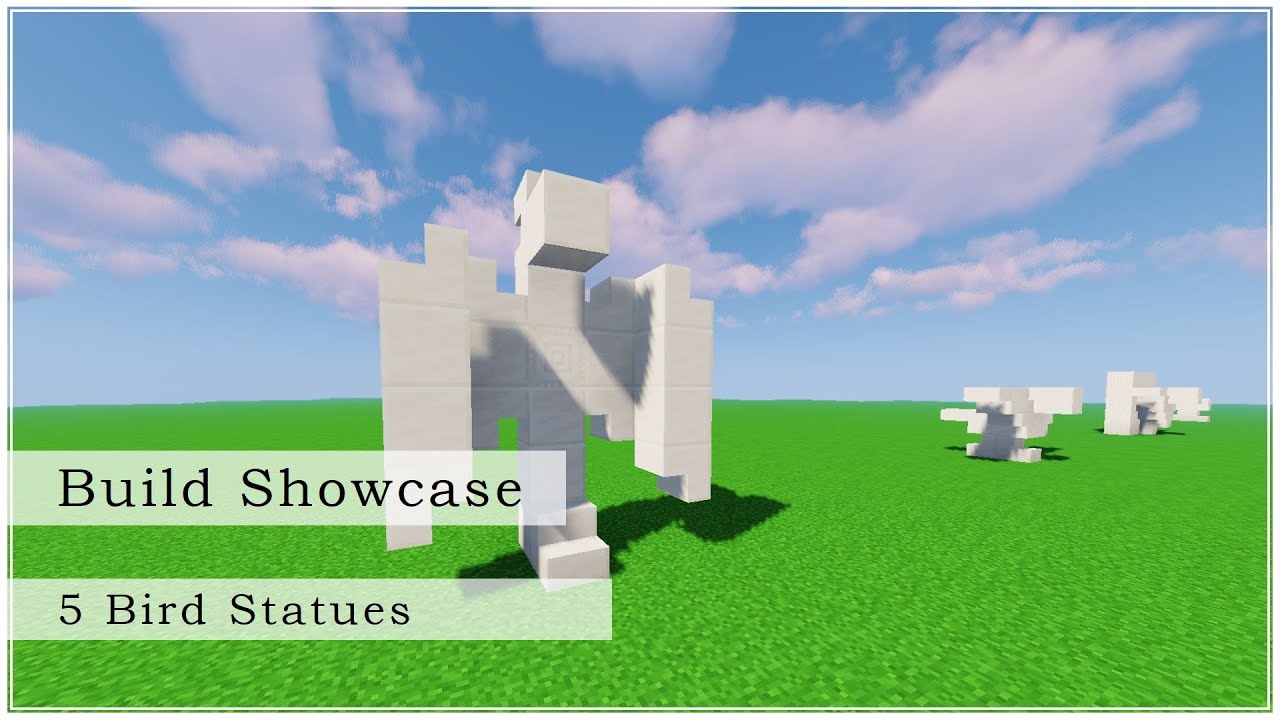 5 Statue Designs (Minecraft Showcase) - YouTube