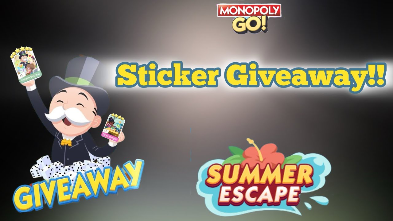 It’s sticker giveaway time!!! I’m giving away Monopoly GO stickers for ...