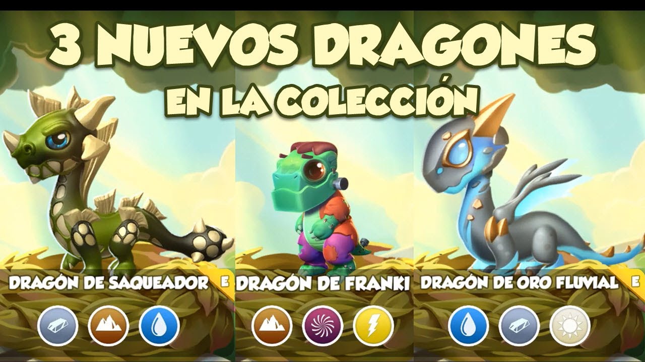 3 Dragones nuevos a la colección (Oro Fluvial, Saqueador y Franki) ⭐ ...