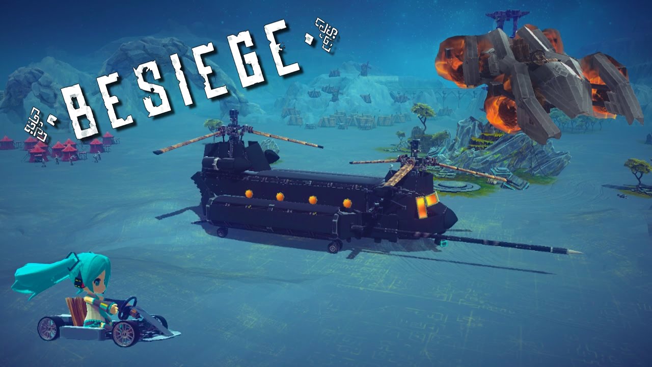 Besiege | BEST Vehicles, Realistic Helicopter, Bionic Buffalo, Hearse ...