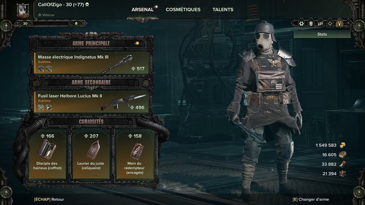 Veteran (Auric Maelstrom I-II) Mk III Shock Maul/Mk II Helbore Lasgun ...