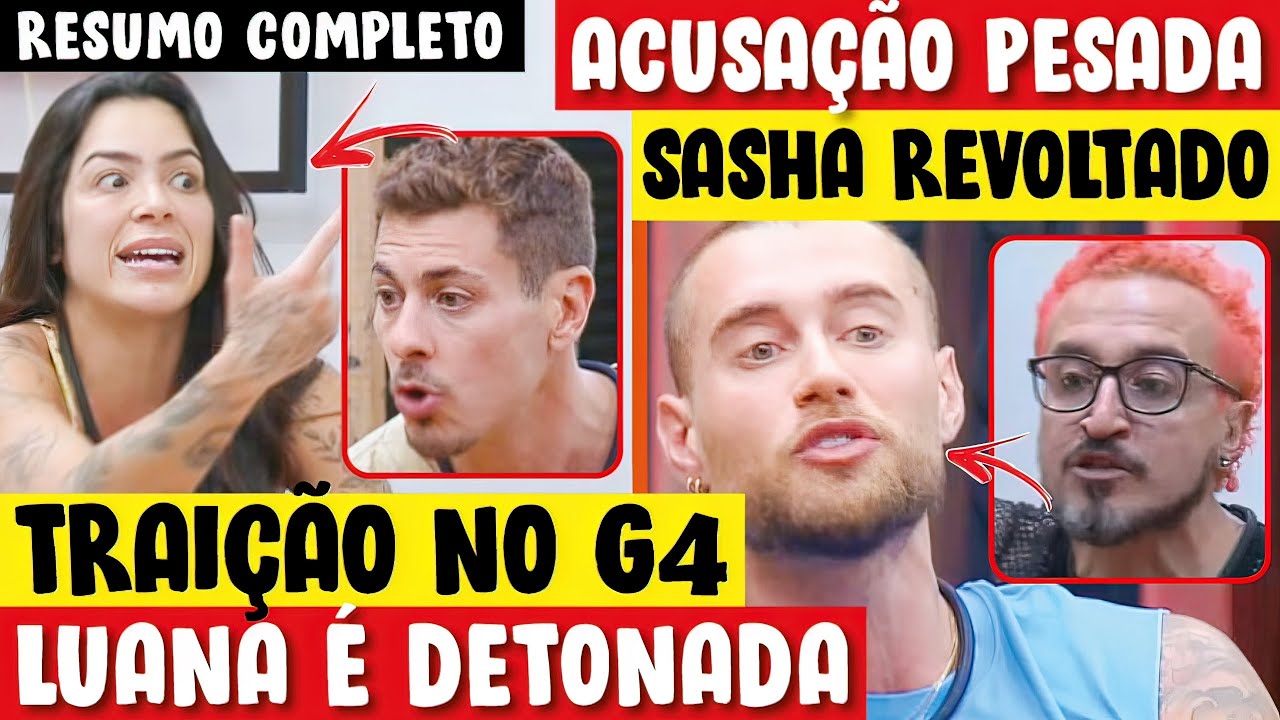 LUANA PREJUDICA PRÓPRIO GRUPO? / GISELY PEDE PERDÃO A SASHA / FERNANDO ...
