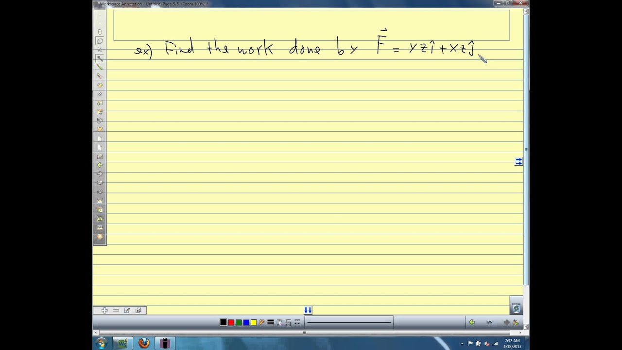 Calc III 2013 15.2 pt 2 Line Integrals: Vector Fields and Differential ...