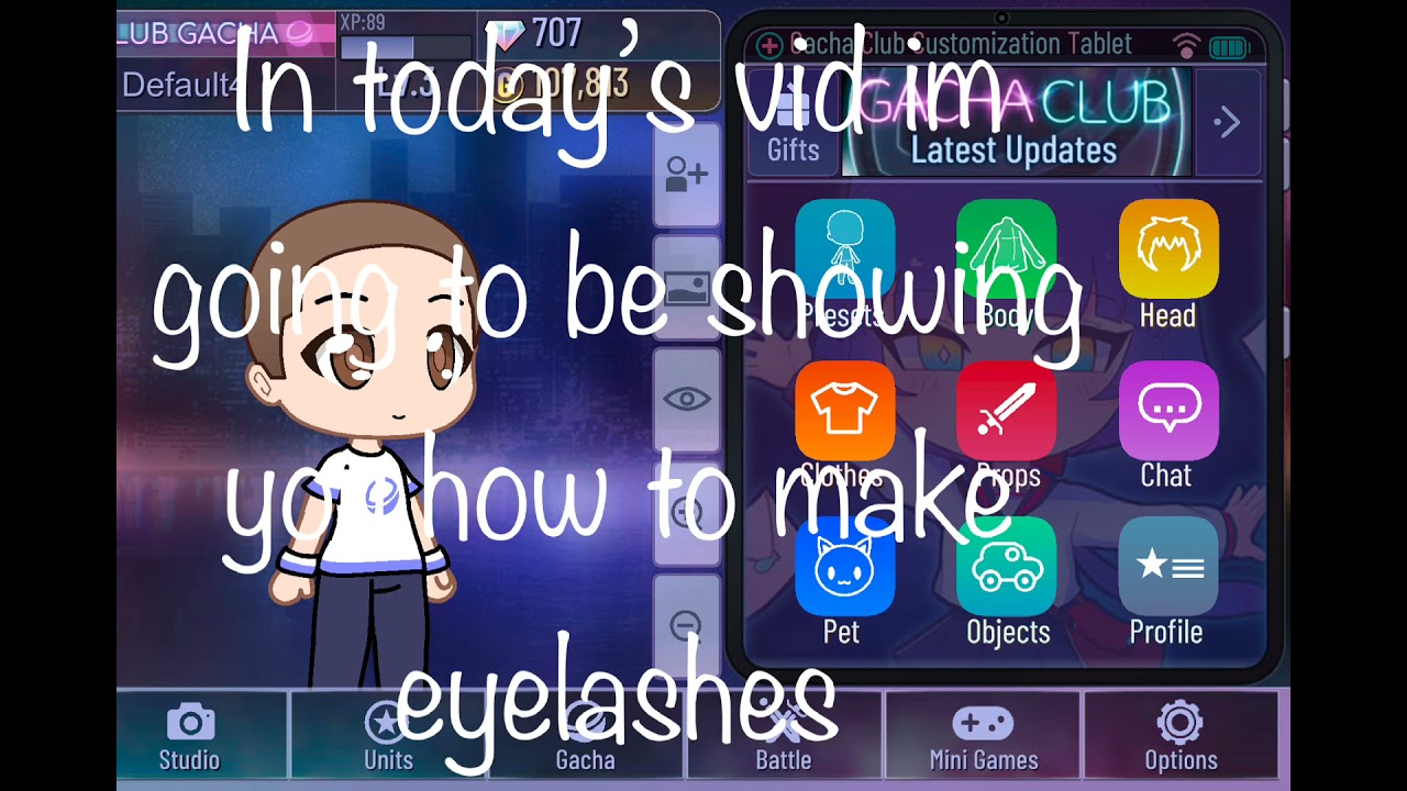 How To Make Eyelashes in Gacha Club! (Tutorial) - YouTube