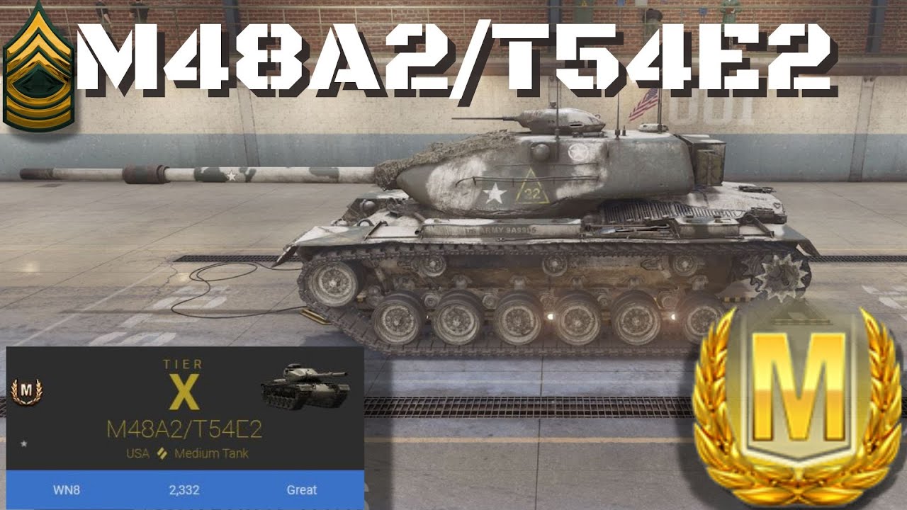 M48A2/T54E2 Ace Tanker Battle, World of Tanks Console. - YouTube