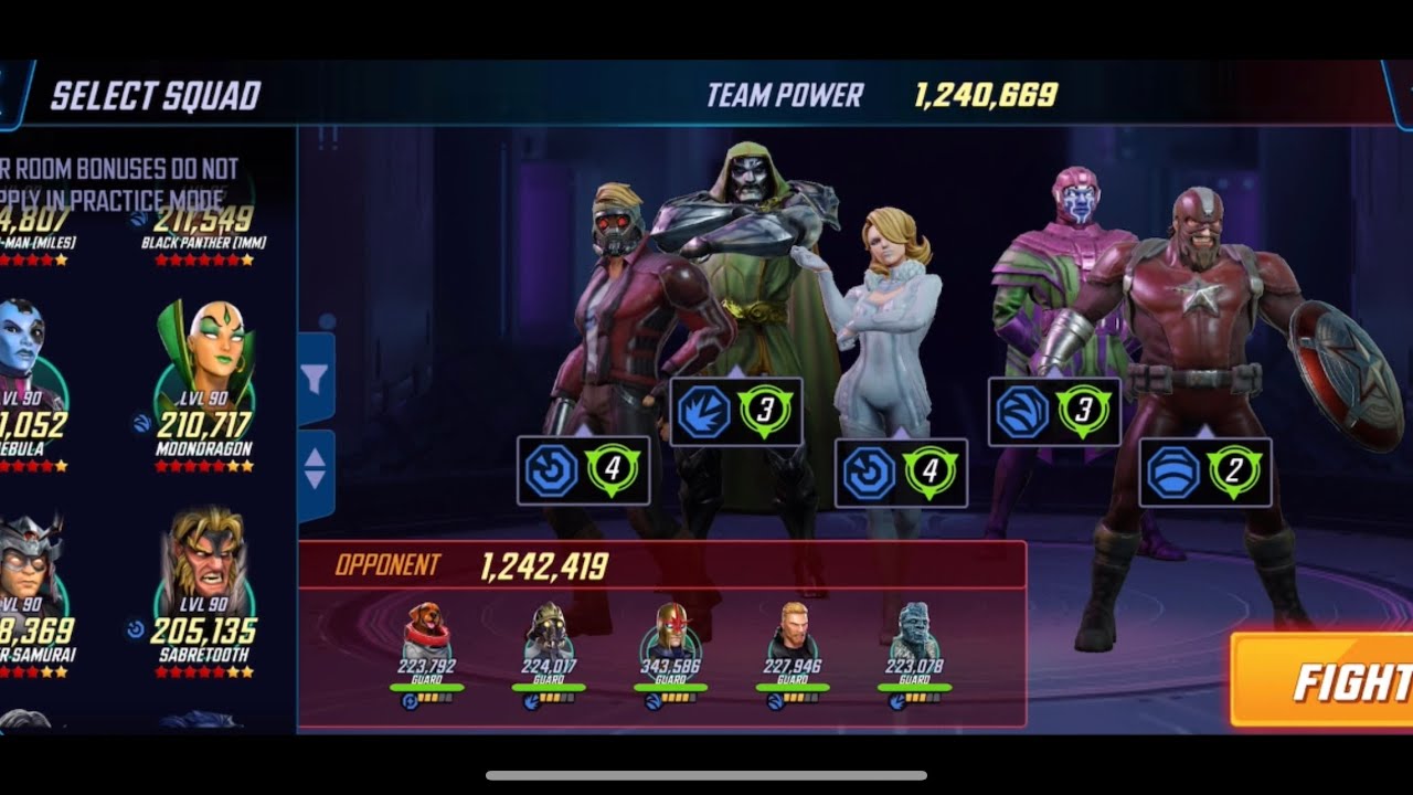 MSF Kang+Emma+Doom+Star Lord+ Taunter vs Knowhere with instructions ...