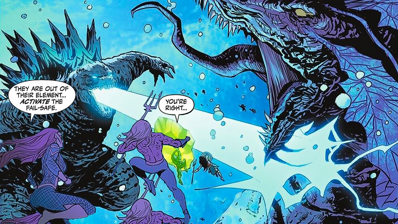 Aquaman Unleashes The KRAKEN on Godzilla - YouTube