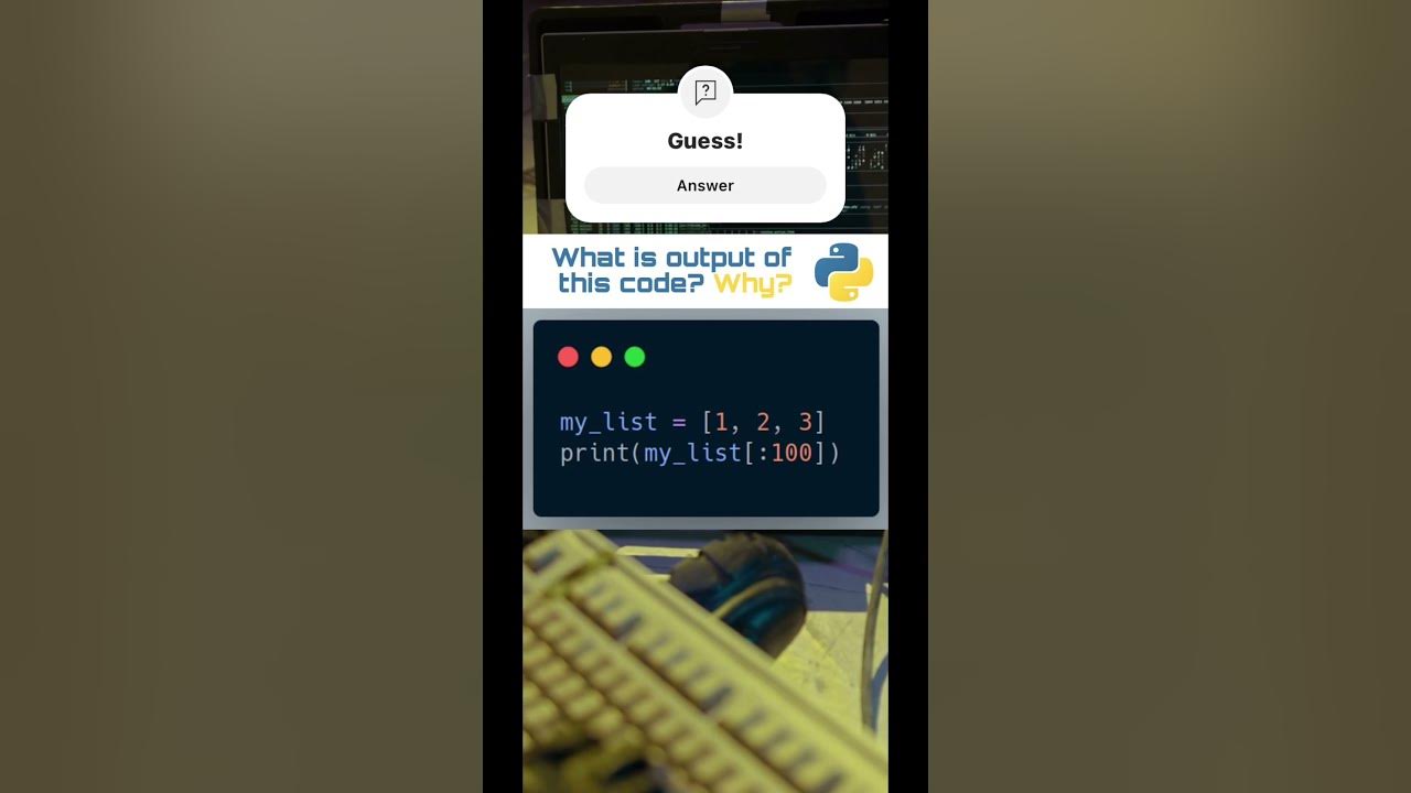 INTERESTING Python problem! Can you get it? #codinglife #programming #python #quiz #dev - YouTube