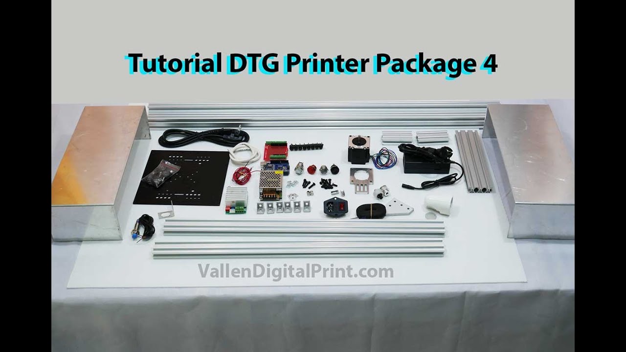 DTG Printer Tutorial Automatic Paket 4 - YouTube