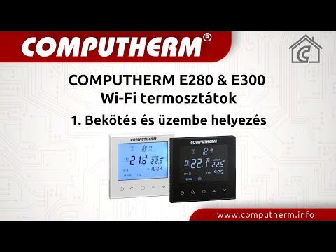 COMPUTHERM E280/E300 Wi-Fi termosztátok - Bekötés és üzembe helyezés - YouTube