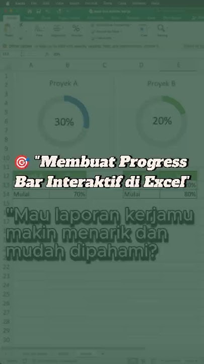 🎯 "Membuat Progress Bar Interaktif di Excel" #excel #spreadsheetmagic #exceltips #shorts - YouTube