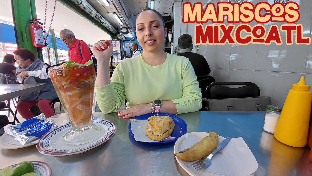 Vamos a los MARISCOS DEL MERCADO DE MIXCOAC - Rol por la CDMX PT2 ...