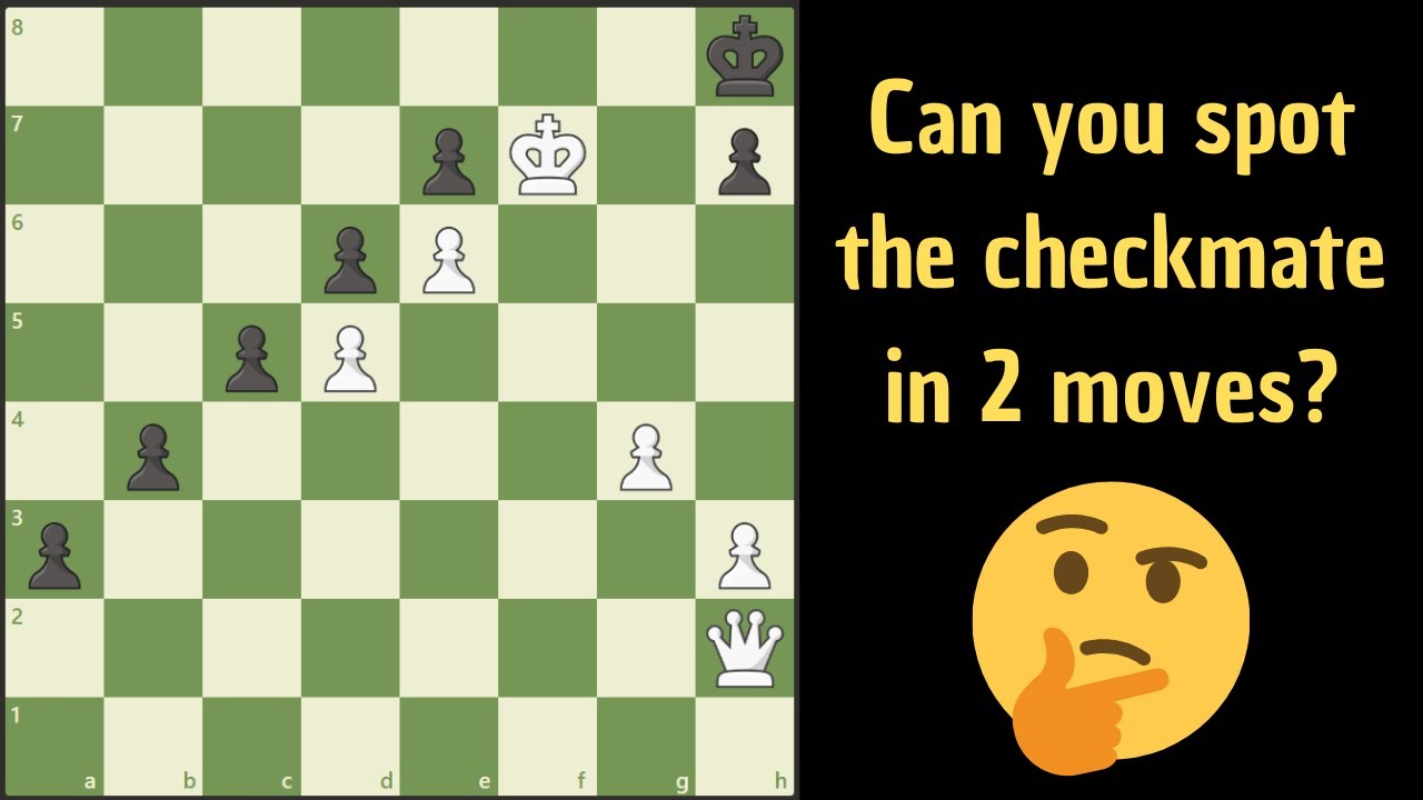 How to checkmate in 2 moves here? - YouTube