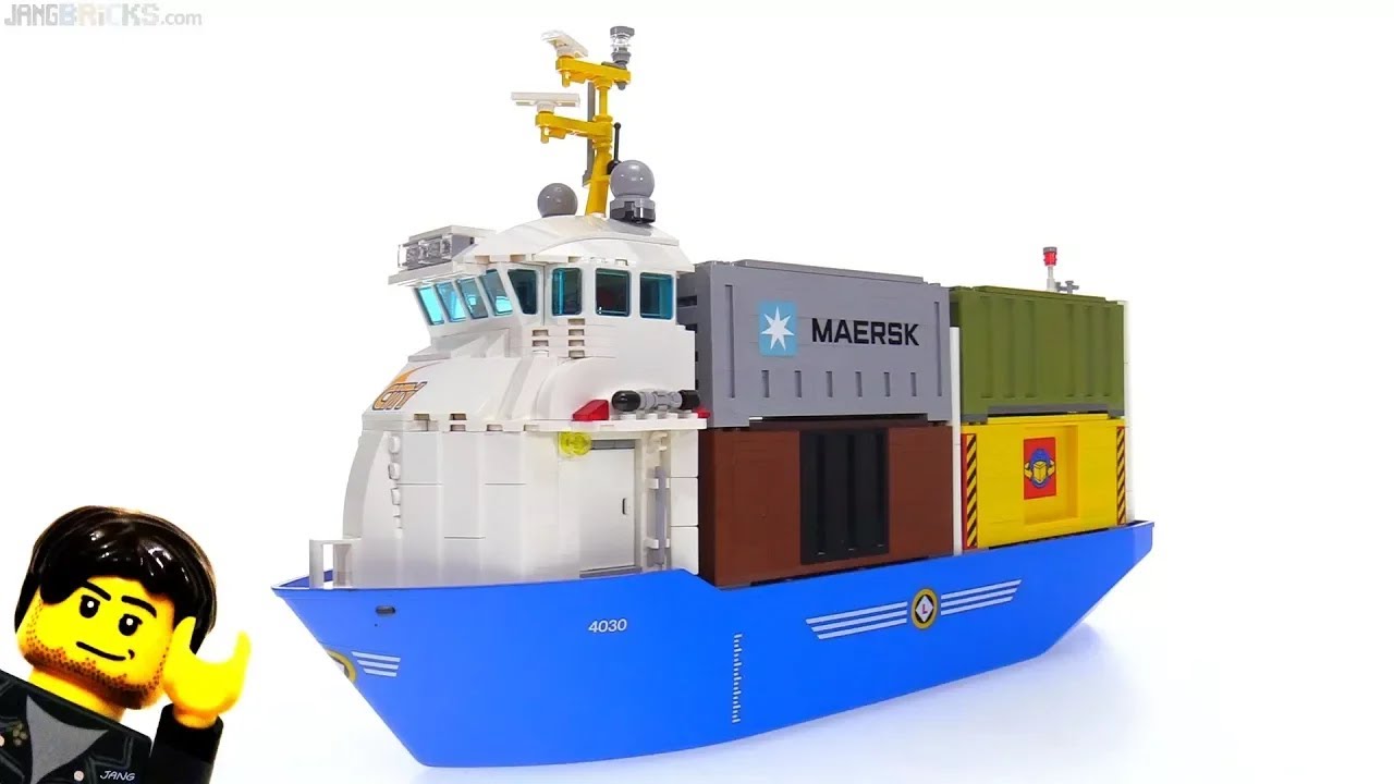 🔄 LEGO custom container ship MOC! from Feb 13, 2018 - YouTube