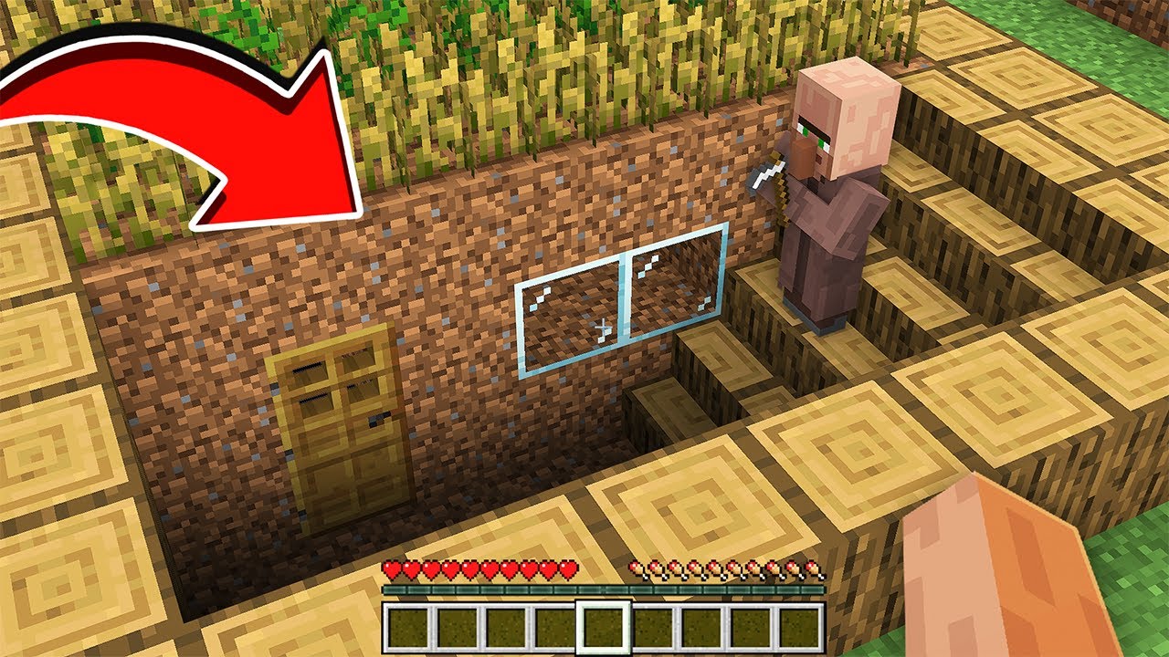 I found SUPER SECRET PASSAGE under FARMLAND in Minecraft ? How to build ...