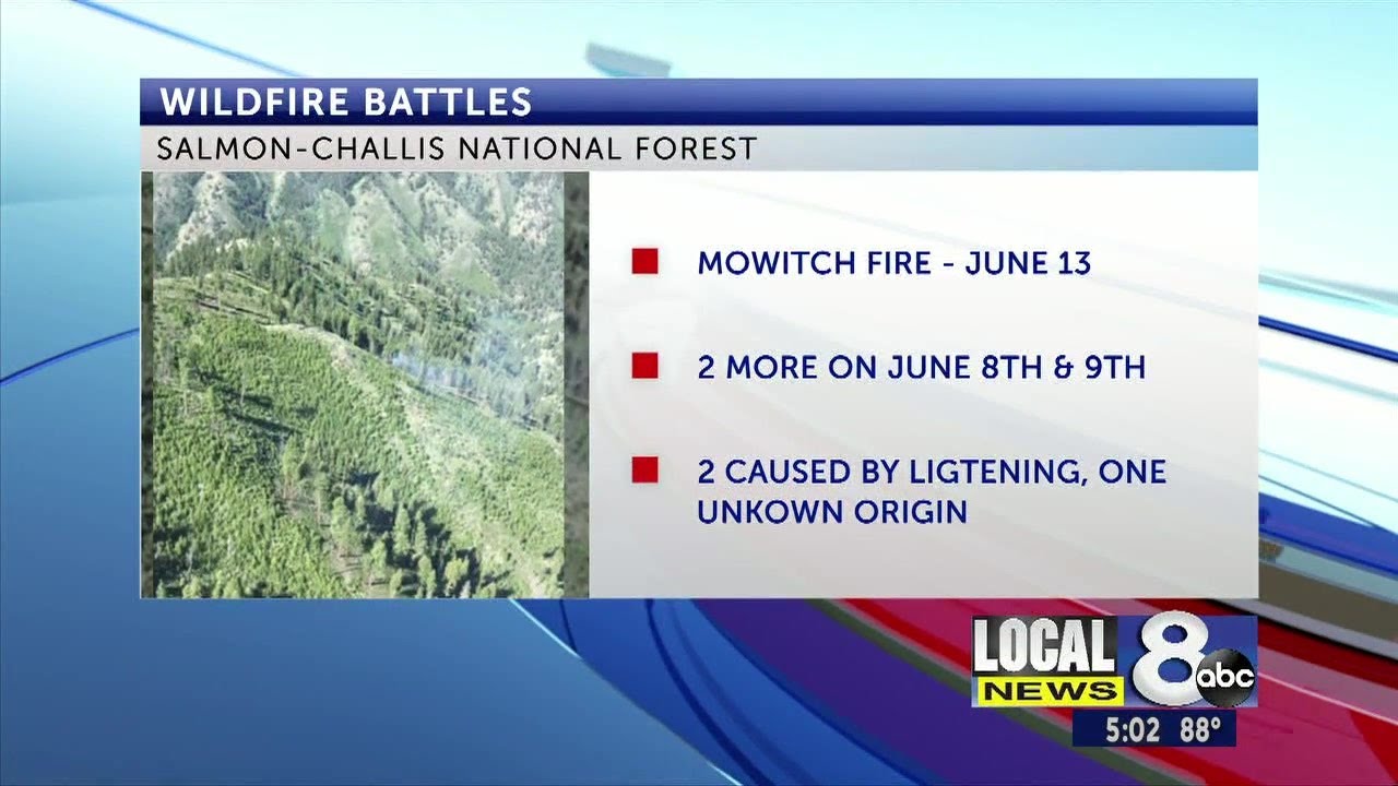 3 fires detected in Salmon-Challis National Forest - YouTube