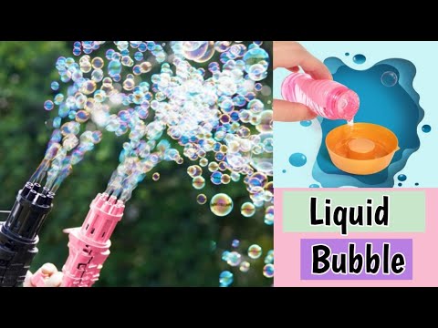 Homemade Liquid Bubble||How to make liquid bubble at home||Easy Trick ...