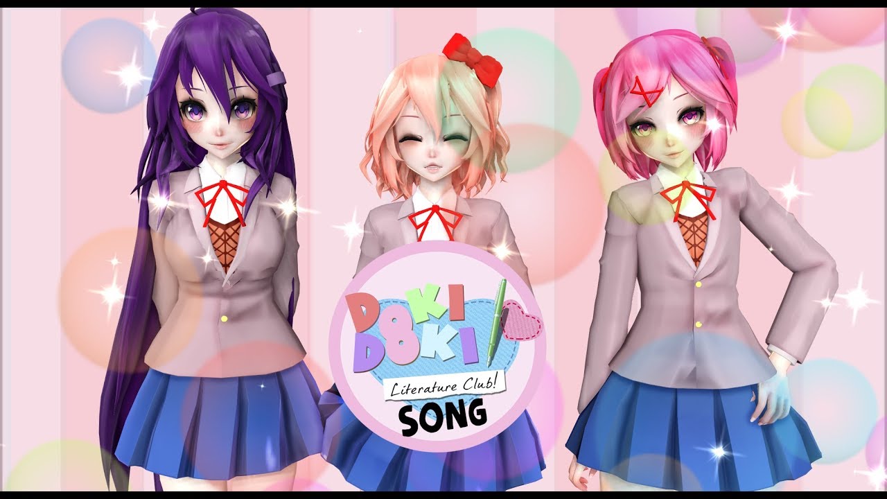 (MMD X DDLC) Doki Doki Forever [Model test] - YouTube
