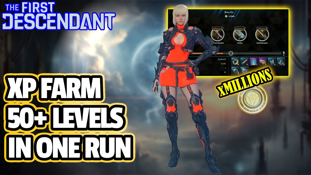 [FIRST DESCENDANT] SPECIAL XP Farm: 50 Plus Levels, Thousands Of Gold ...