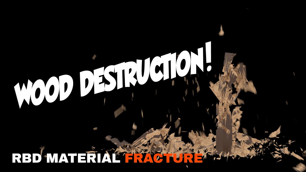 Wood Pillar Destruction | Learn Wood Fracturing in VFX - YouTube