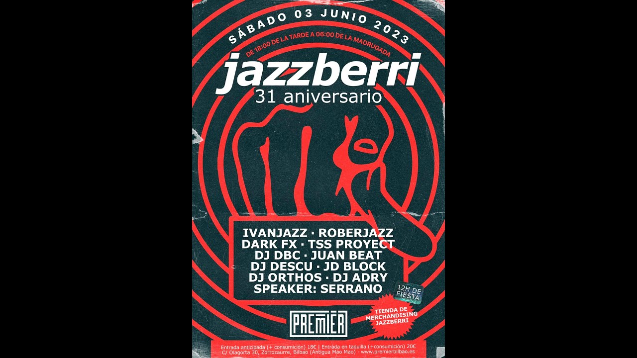 JAZZBERRI Live! 31 Aniversario (03-06-2023) Dj Orthos - YouTube