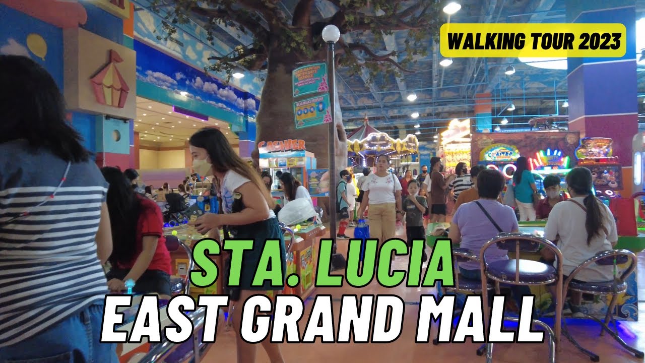 [4K] STA LUCIA EAST GRAND MALL WALKING TOUR 2023 | Rides within a Mall ...