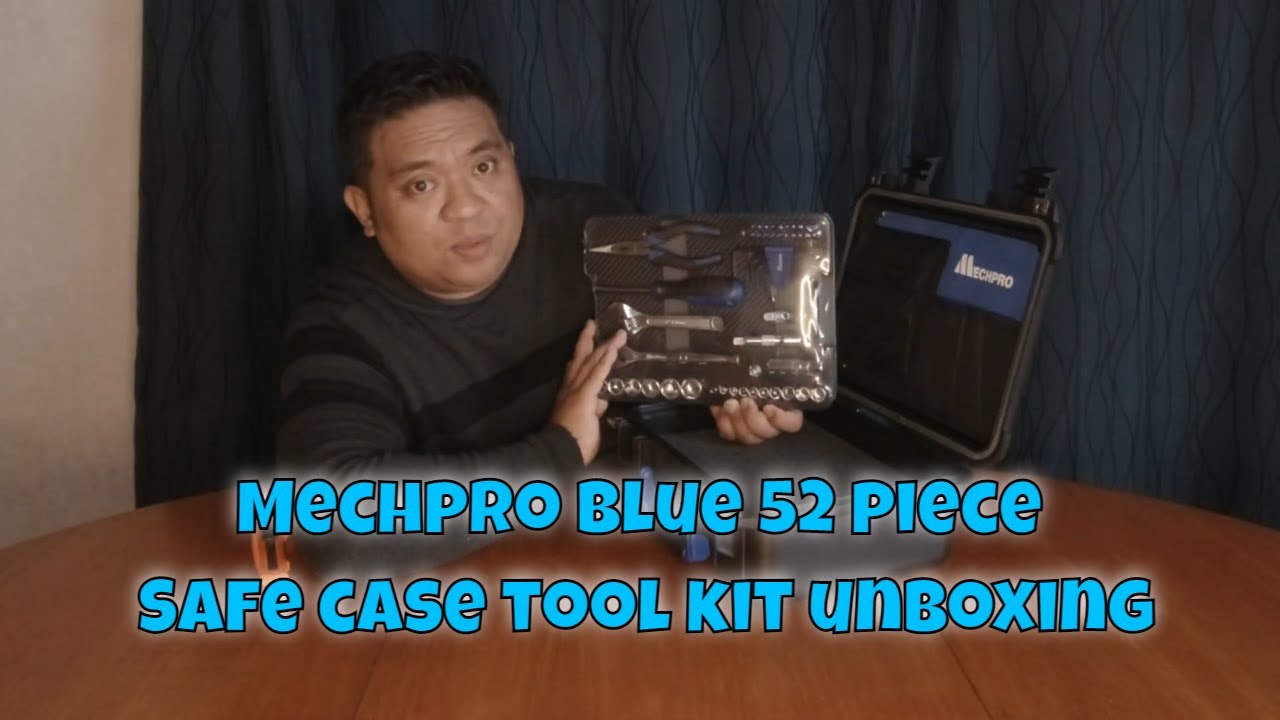 Mechpro Blue 52 piece Safe case tool kit unboxing - YouTube