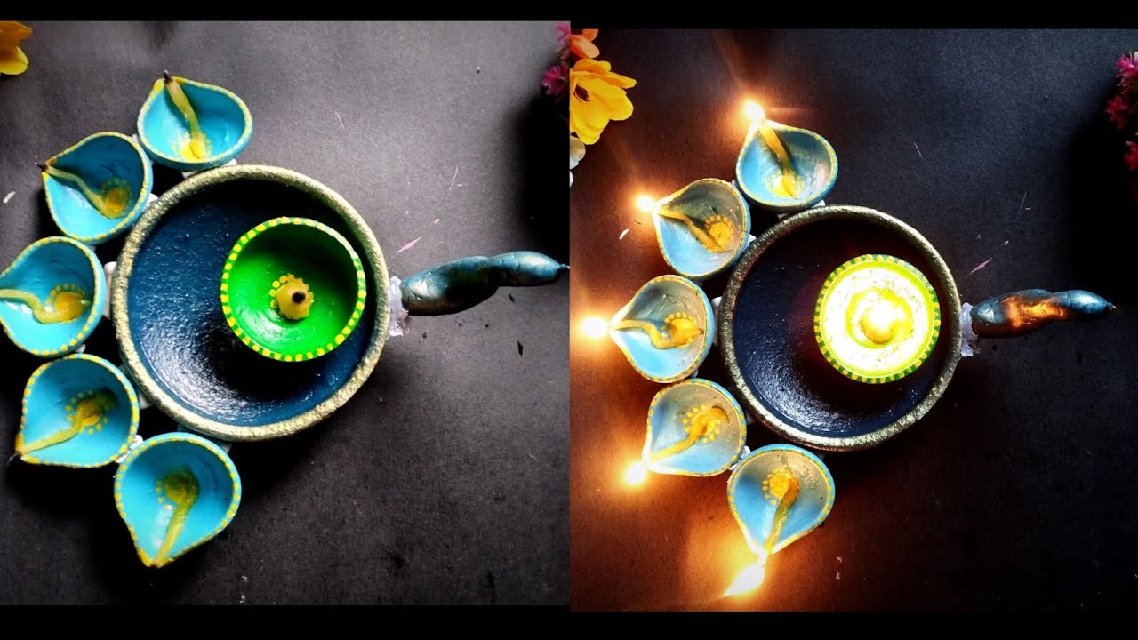Unique diya decoration ideas | diwali decoration ideas | diya ...