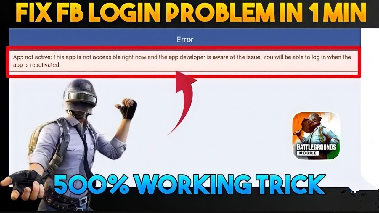 Bgmi Fix Login Problem | App Not Active This App Is Not Accessible ...